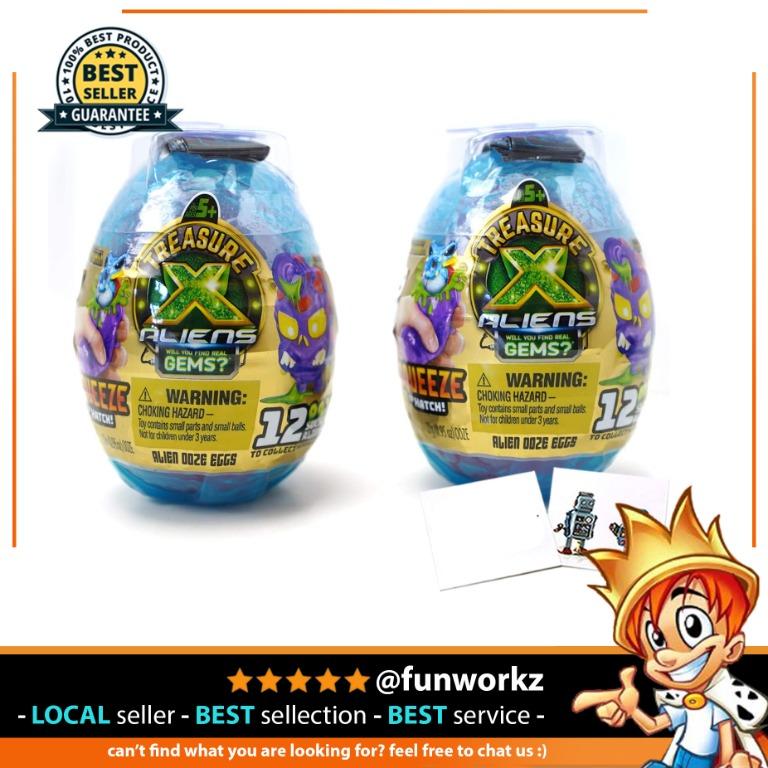 Treasure X Alien Hunters Alien Ooze Eggs Series 2 Squeeze to Hatch (2 ...
