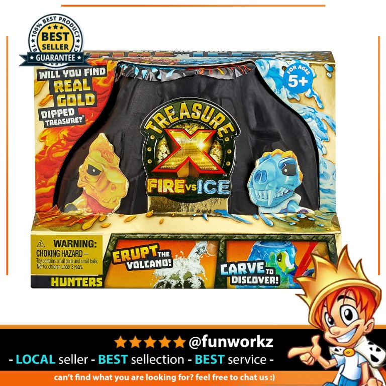 Treasure X Fire vs Ice Hunter Pack - New Version, Hobbies & Toys, Toys ...
