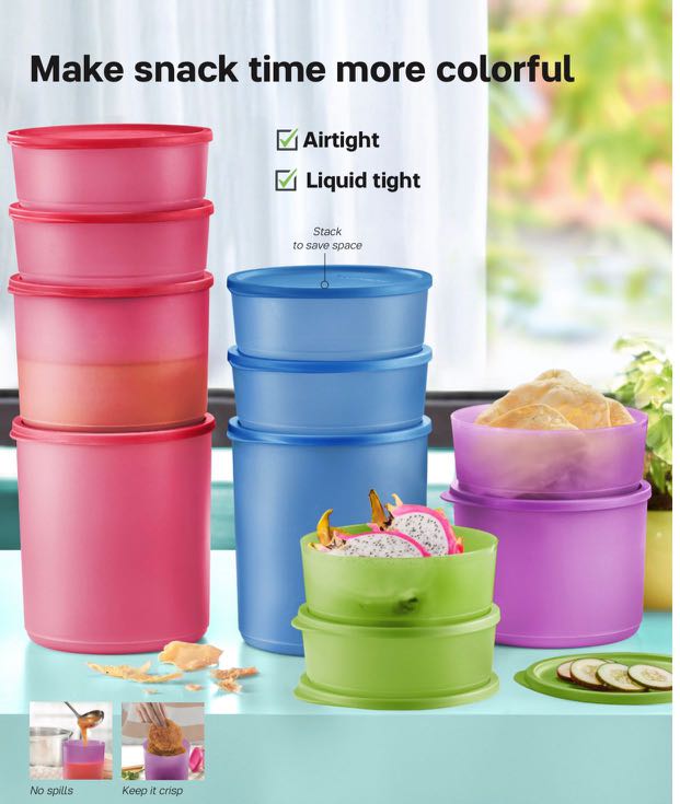Tupperware Summer Fresh Large Set (6), Furniture & Home Living ...