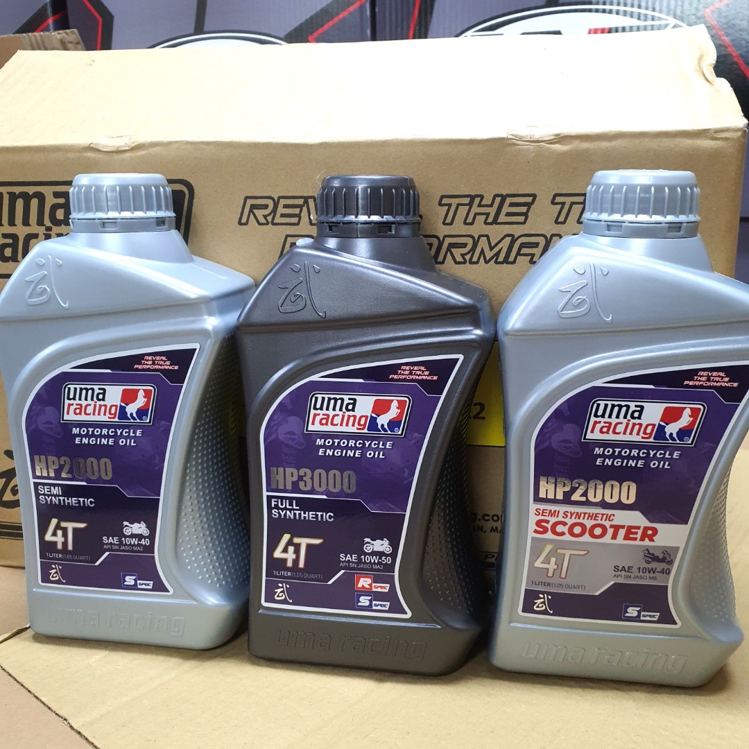 Uma racing 4T motorcyle / scooter engine oil semi / fully synthetic ...