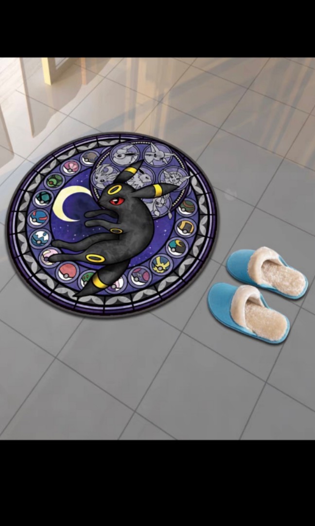 Pokemon Umbreon Floor Mat, Furniture & Home Living, Home Decor, Carpets ...