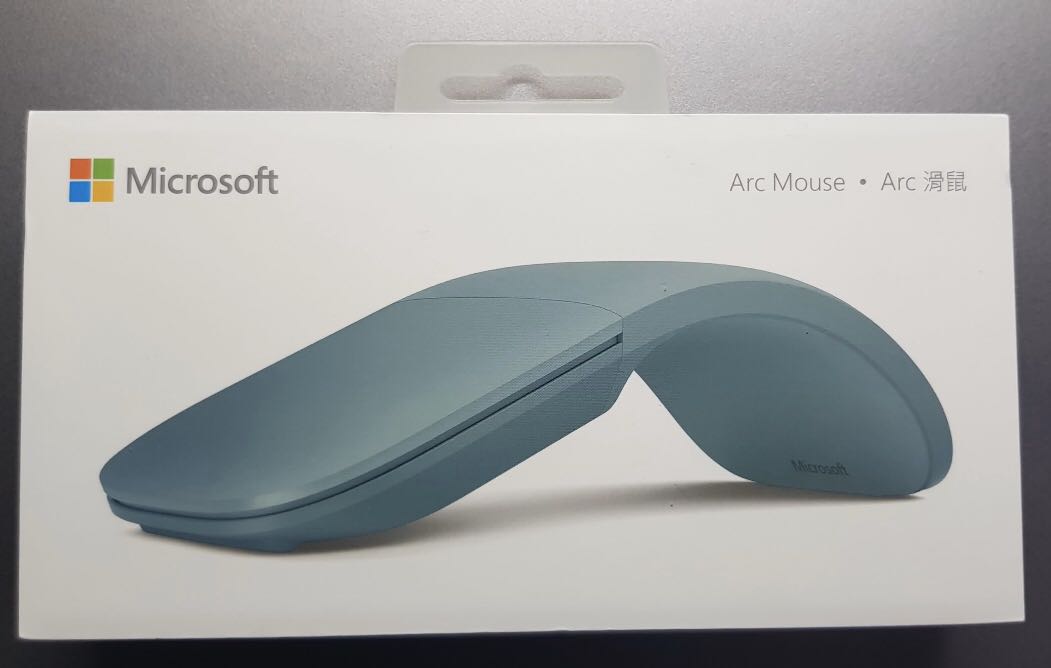 Wireless Microsoft Arc Mouse Sage blue foldable, Computers & Tech ...
