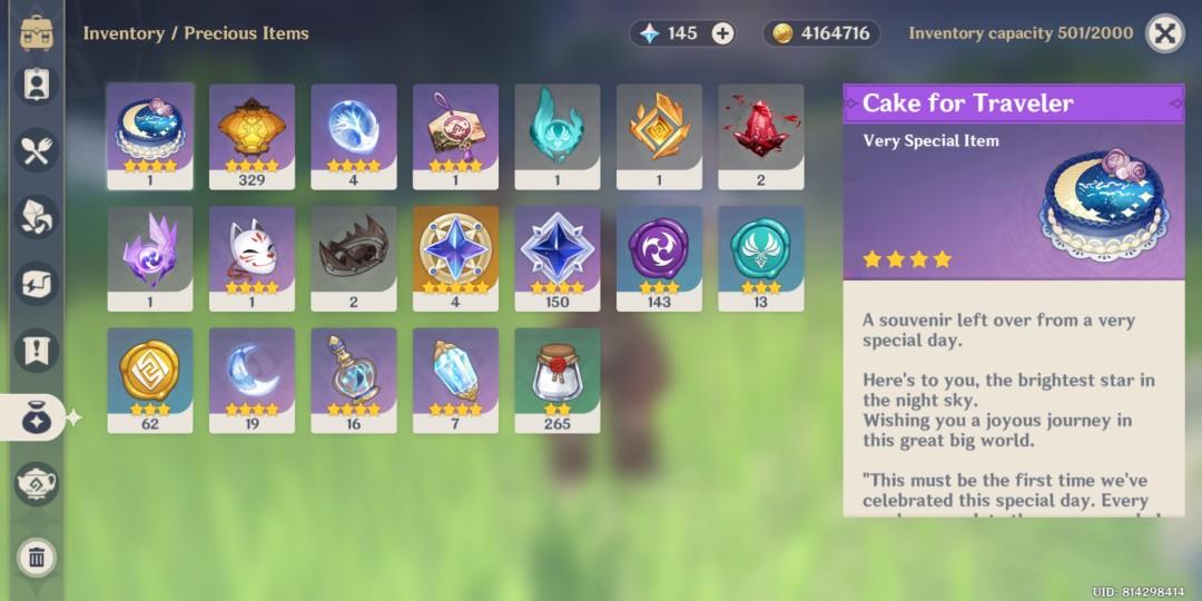 #15 [ADVENTURE RANK 56 ASIA GANYU WITH AMOS, BAAL, DILUC WITH WOLF'S ...