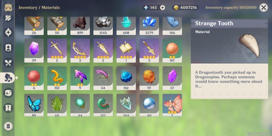 #15 [ADVENTURE RANK 56 ASIA GANYU WITH AMOS, BAAL, DILUC WITH WOLF'S ...