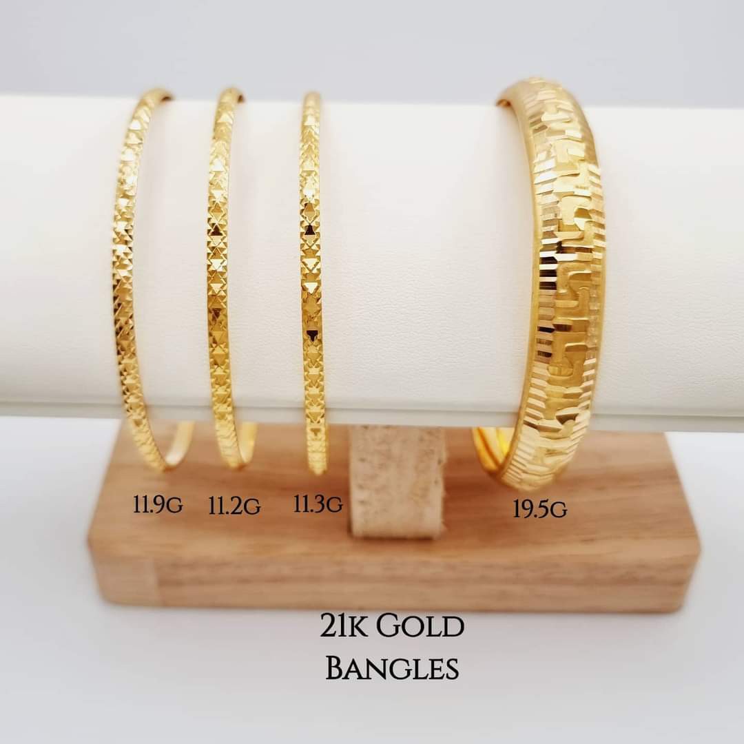 21K Saudi Gold Bangle, Women's Fashion, Jewelry & Organizers, Bracelets ...