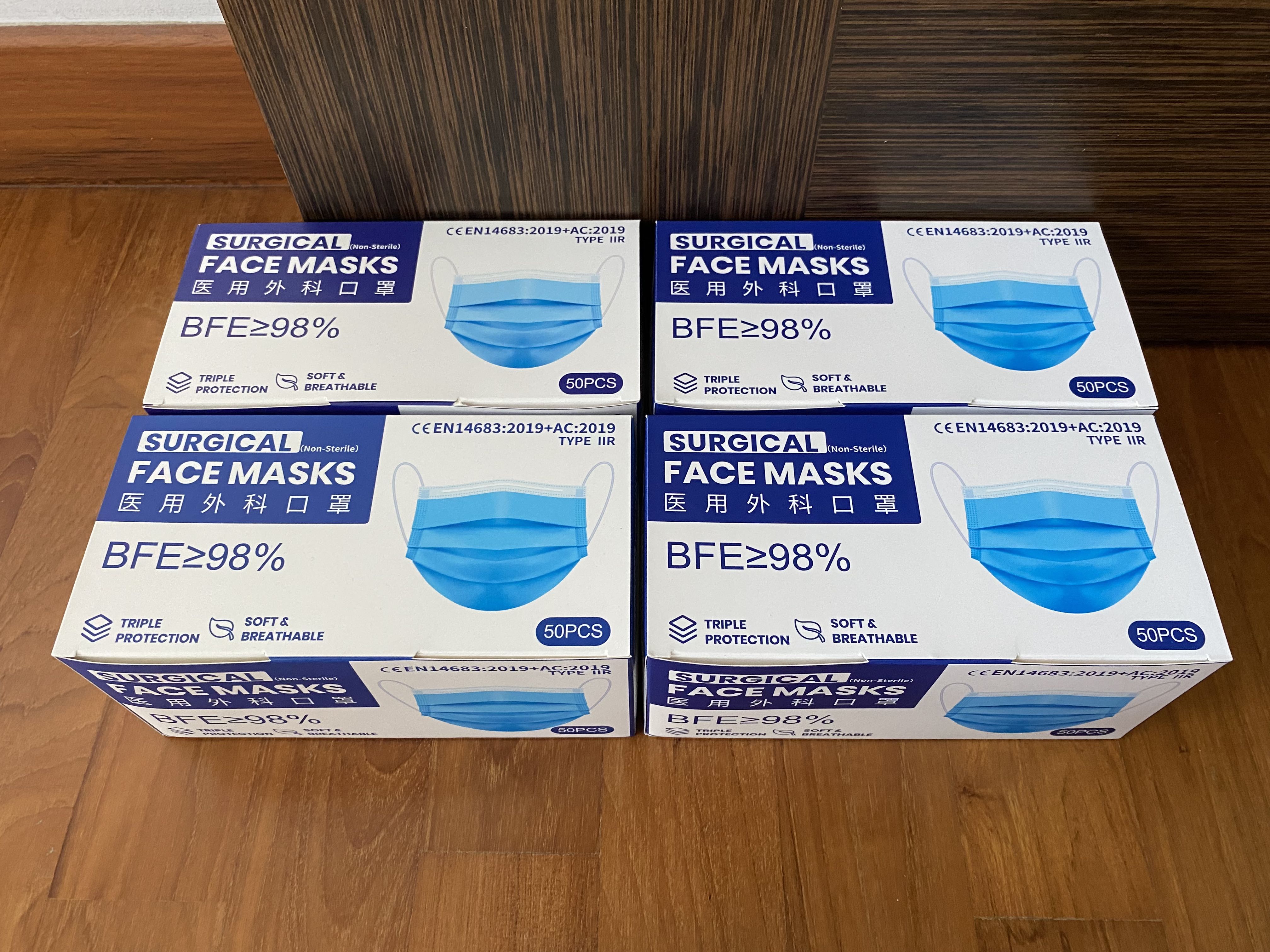50pcs surgical mask pack, Health & Nutrition, Face Masks & Face Shields ...