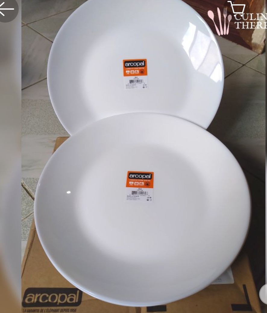 ARCOPAL ZELIE DINNER PLATE 25CM, Furniture & Home Living, Kitchenware & Tableware, Dinnerware ...