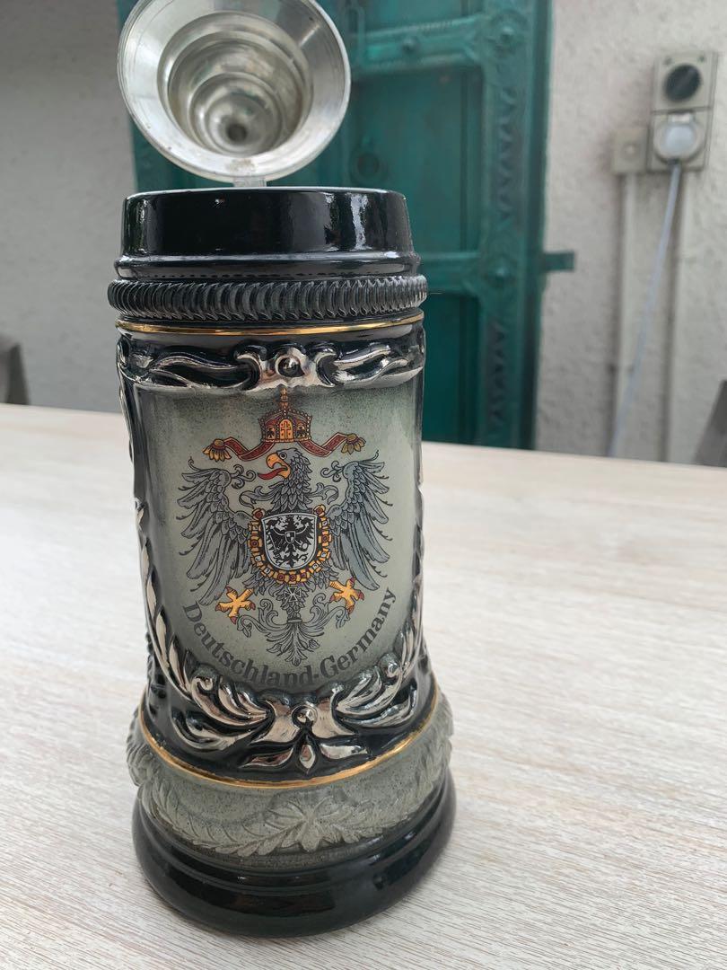 Authentic Large German Beer Stein, Food & Drinks, Alcoholic Beverages ...