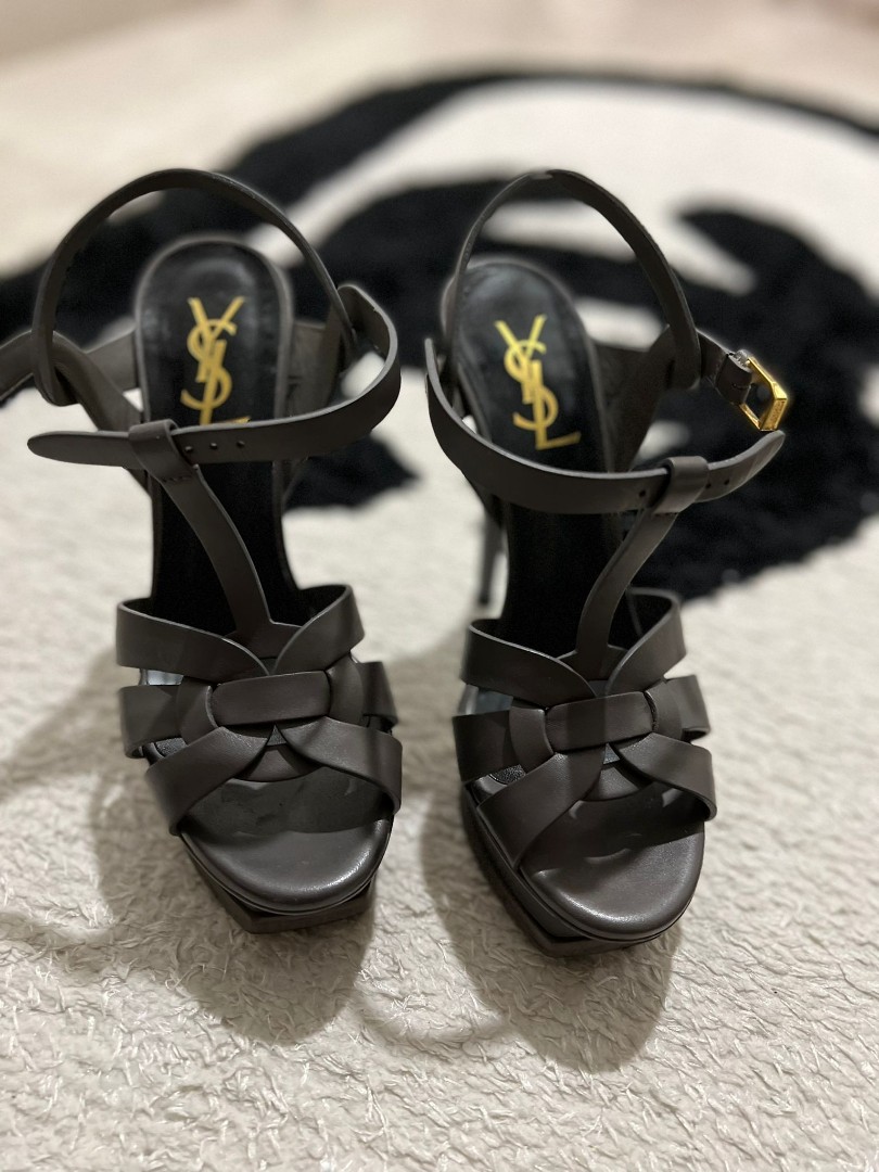 Authentic YSL Tribute high heel sandals, Women's Fashion, Footwear ...
