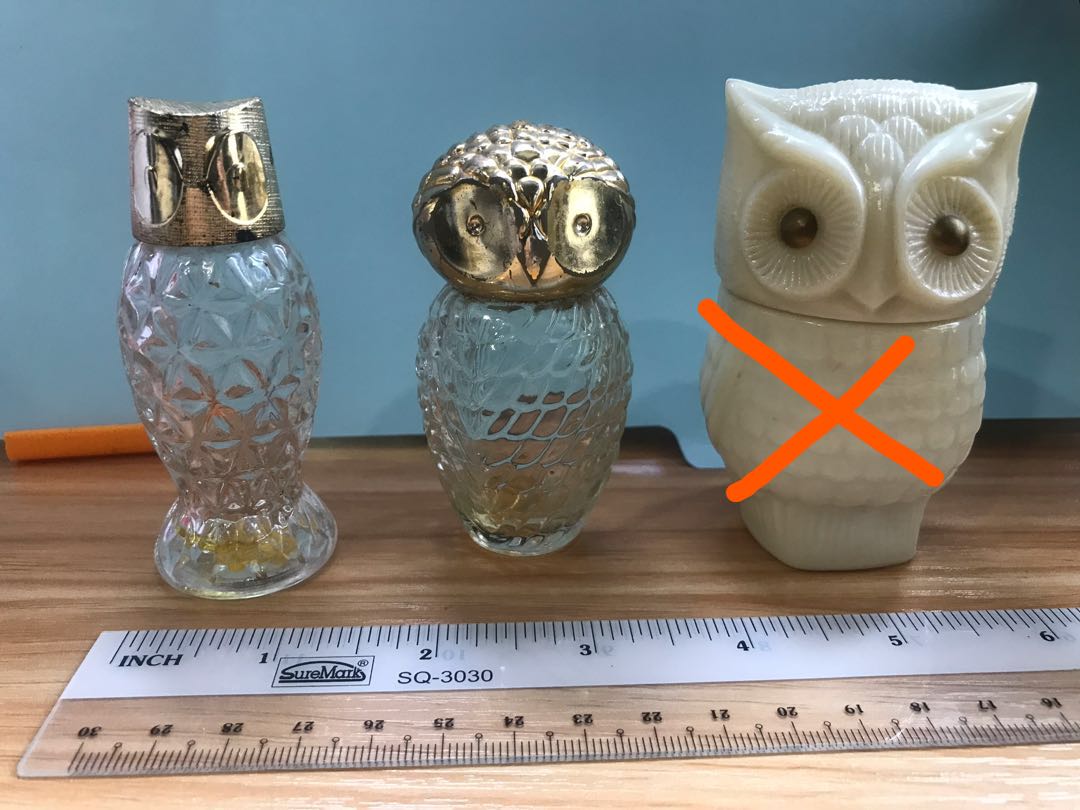 Avon bottles owl milk glass, Hobbies & Toys, Memorabilia & Collectibles ...