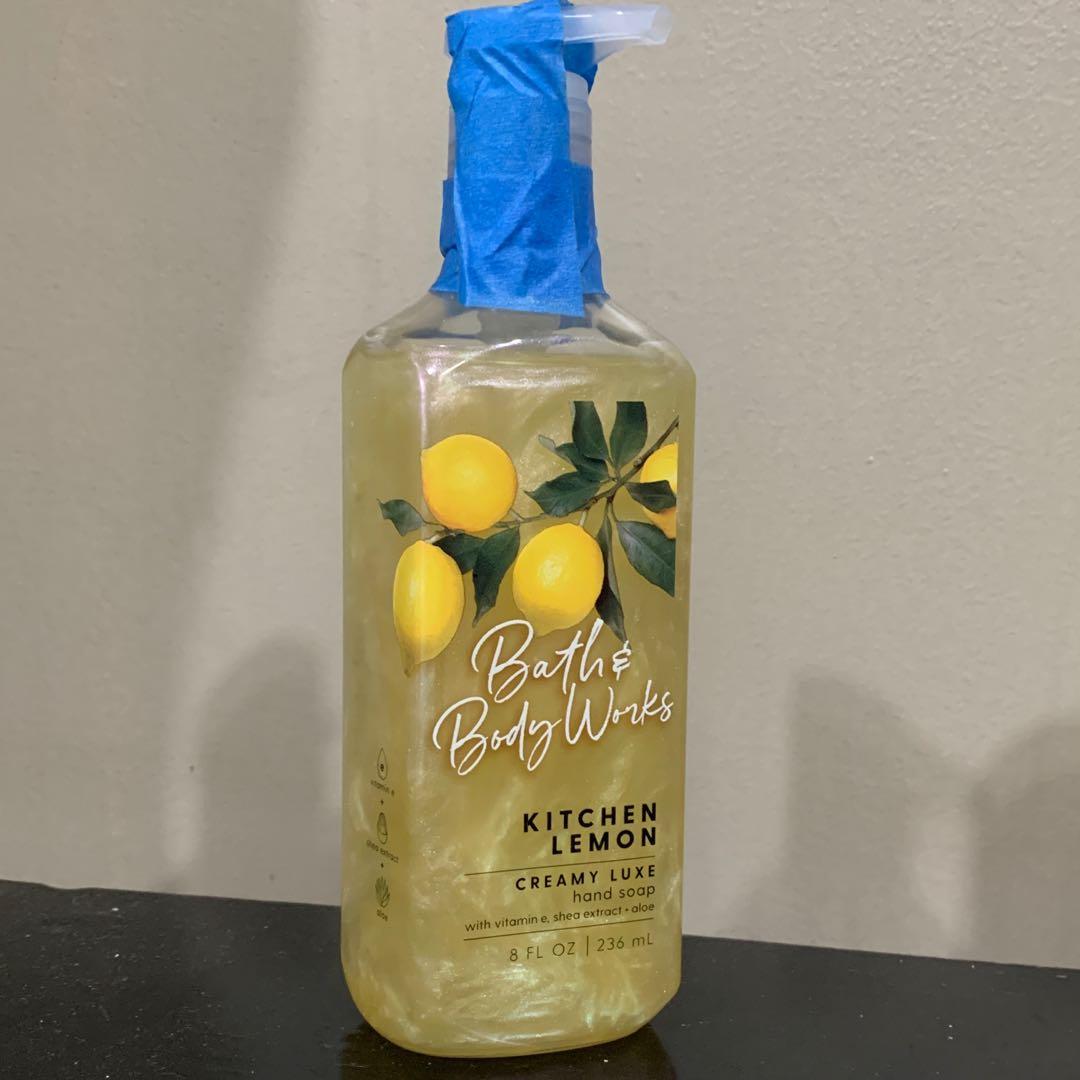Bath & Body Works Kitchen Lemon Cream Luxe Hand Soap, Beauty & Personal ...