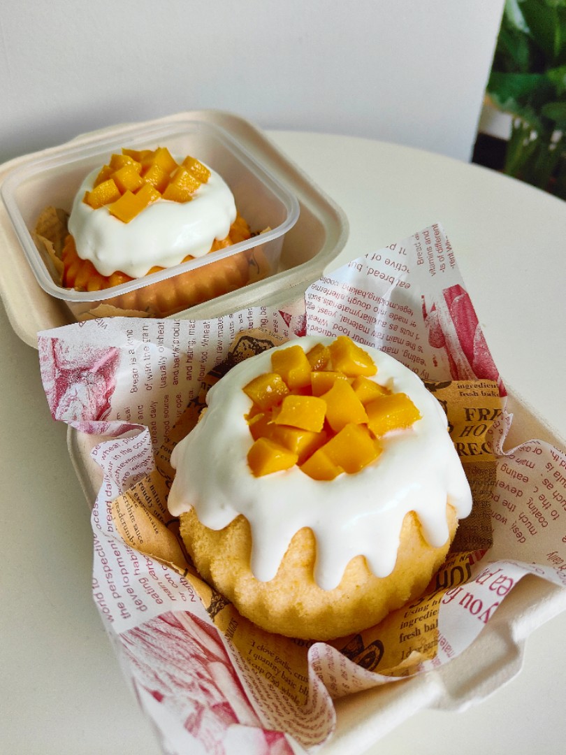 Bento Mango Cake, Food & Drinks, Homemade Bakes on Carousell