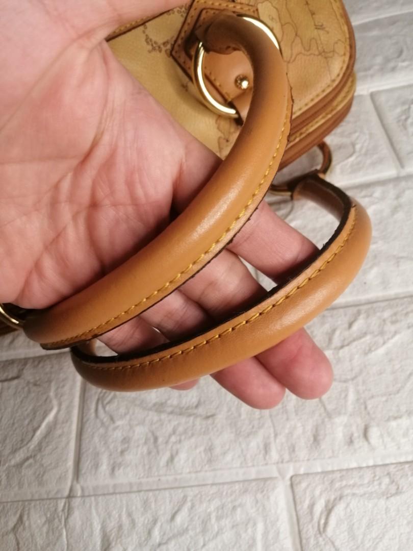 Bestini Creazioni Leather Map Handbag, Luxury, Bags & Wallets on Carousell