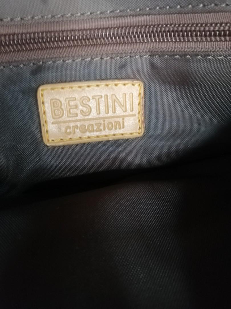 Bestini Creazioni Leather Map Handbag, Luxury, Bags & Wallets on Carousell