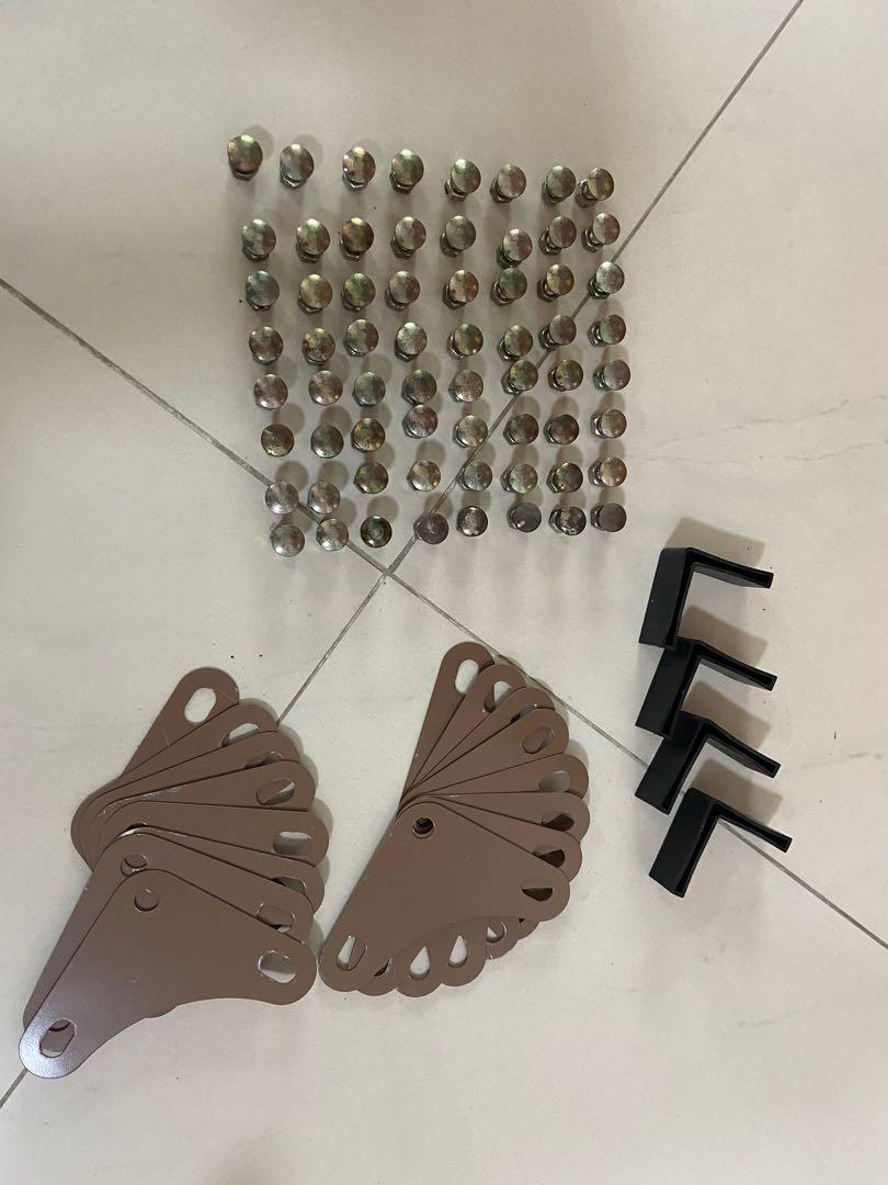 Bolt and Nut Rectangle Rack/Storeroom Rack/Metal Wood Rack, Furniture ...