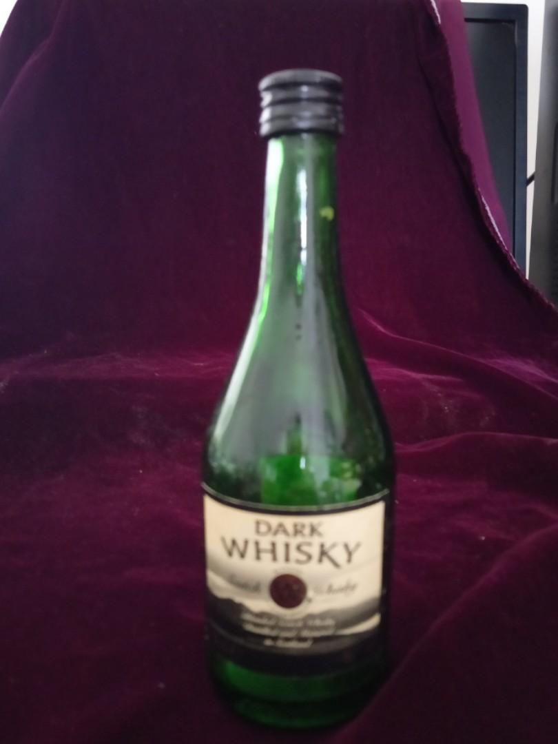 Botol minuman Dark Whisky 100ml, Antik, Pajangan di Carousell
