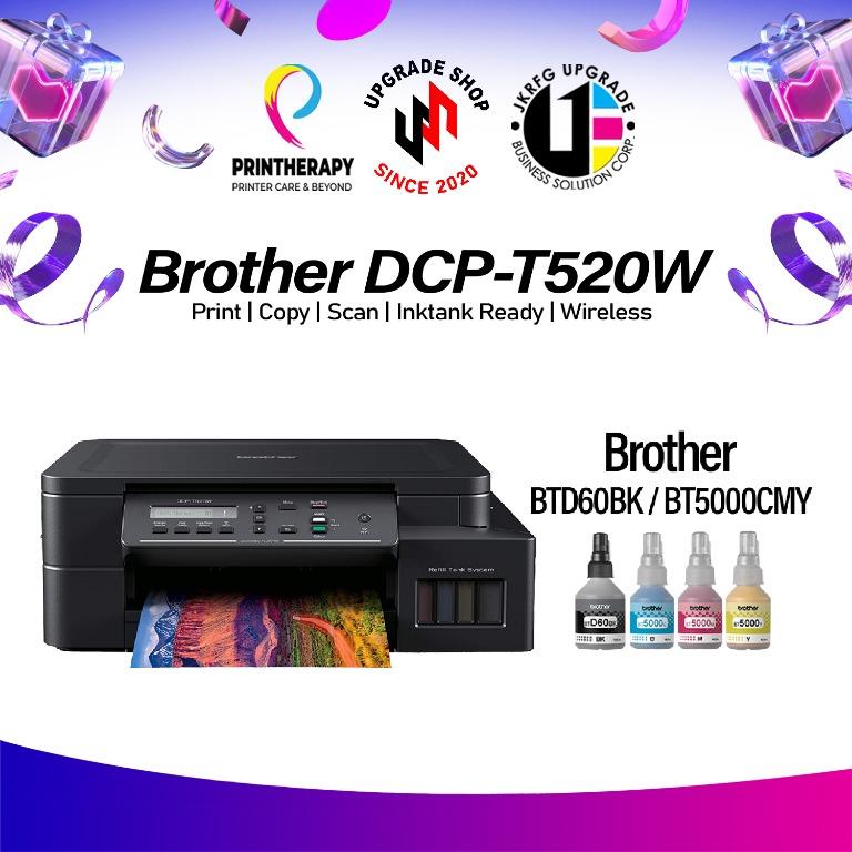 Brother DCP-T520W Ink Tank Multifunction Wifi Printer, Computers & Tech ...