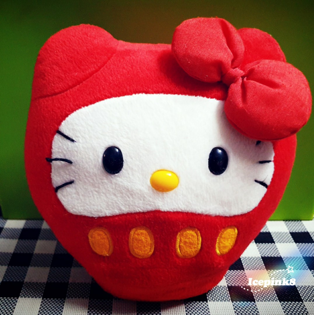 Hello Kitty Red Daruma Plush (Clearance), Hobbies & Toys, Toys & Games ...