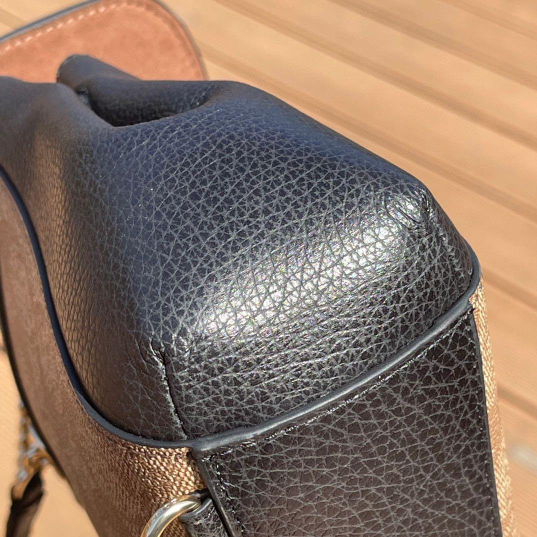 Coach Convertible Mini Backpack In Signature Canvas, Women's Fashion ...