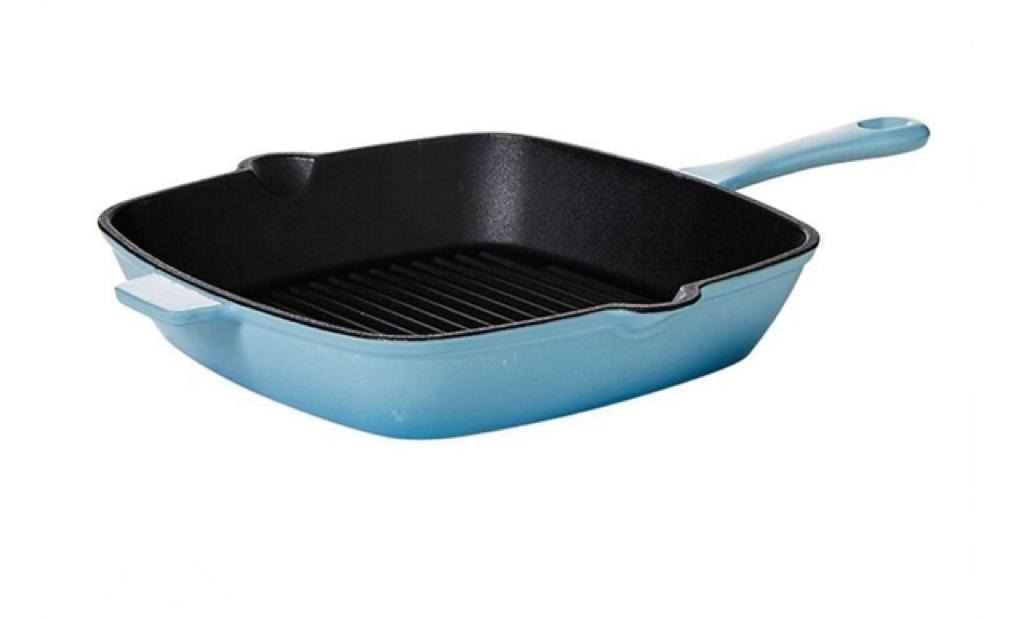 Crofton 26cm Cast Iron Griddle Pan (Blue), Furniture & Home Living ...