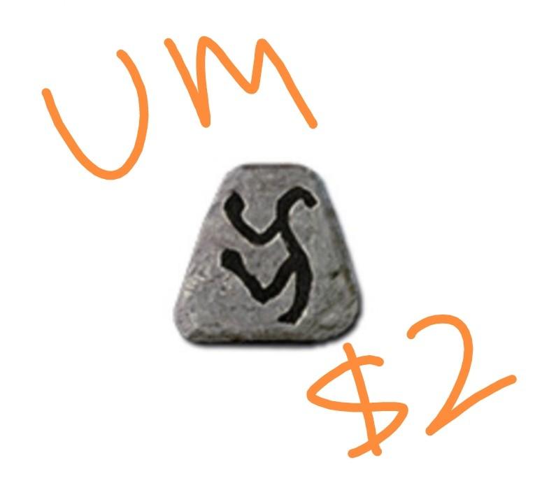 D2R - Um Rune, Video Gaming, Gaming Accessories, In-Game Products on Carousell