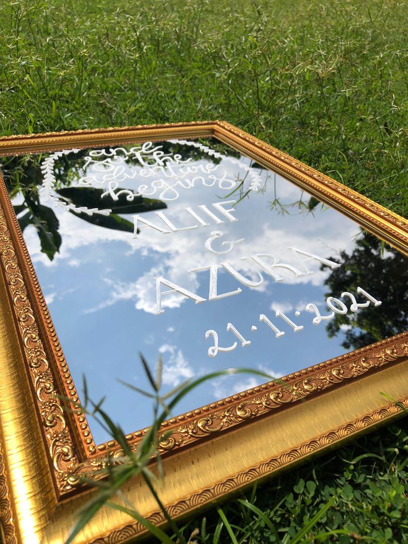 DIY Acrylic Wedding Welcome Sign Frame, Hobbies & Toys, Stationery ...