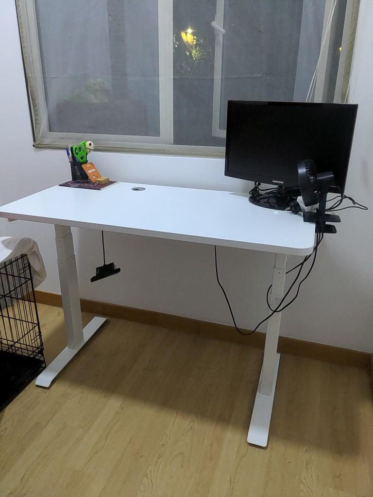 Electric standing table 1200*600, Furniture & Home Living, Furniture ...