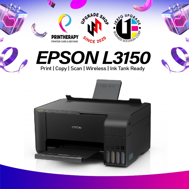 Epson EcoTank L3150 Wi-Fi All-in-One Ink Tank Printer, Computers & Tech ...