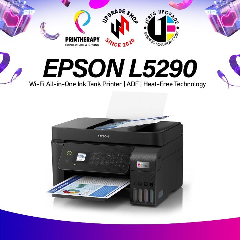 Epson L5290 Wi-Fi All-in-One Ink Tank Printer with ADF , Fax, LCD ...