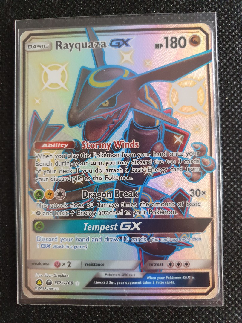 FA Rayquaza GX - Shiny Promo - Pokemon TCG, Hobbies & Toys, Toys ...