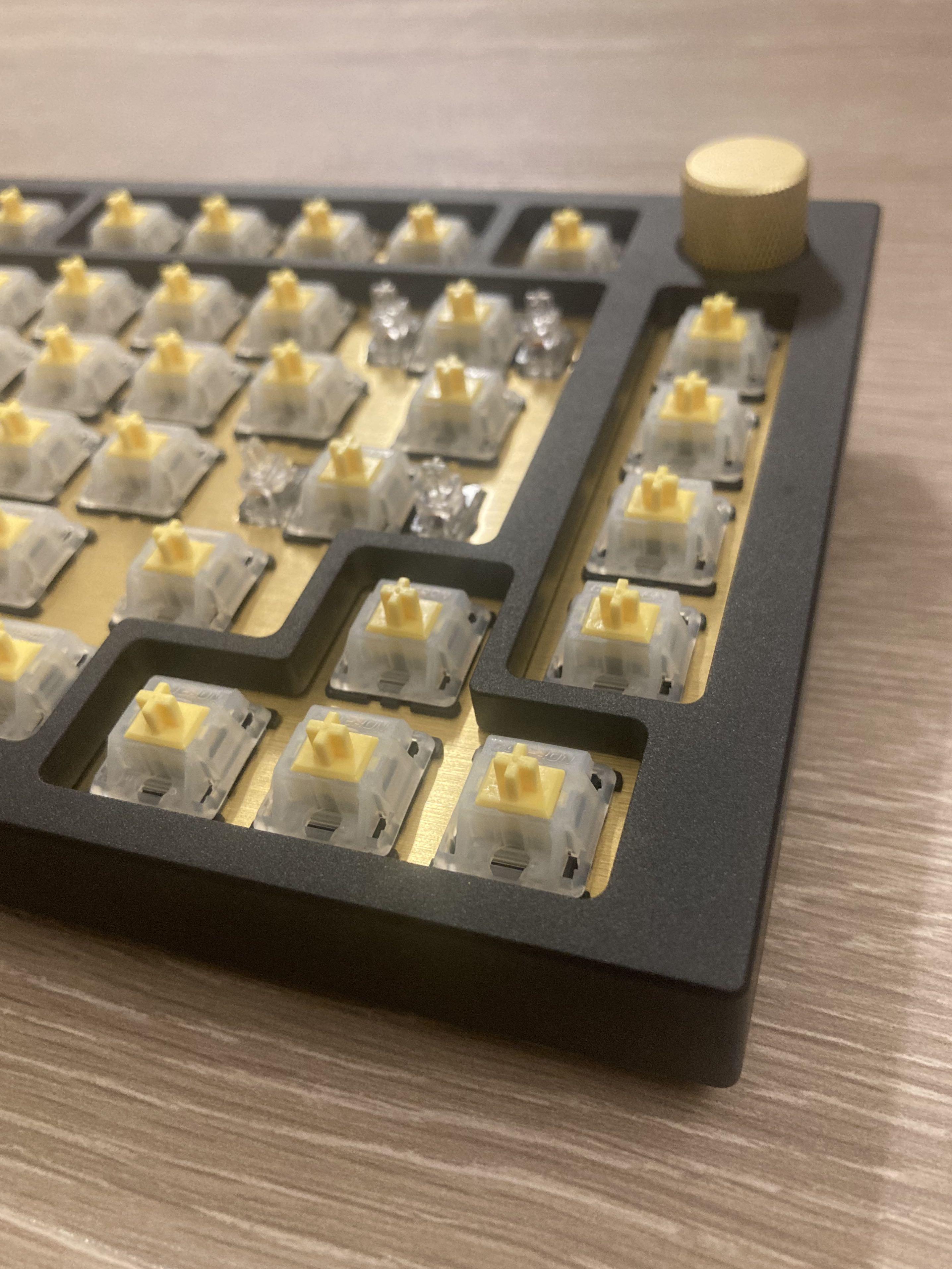 [Free Coiled Aviator Cabble] Flex Modded GMMK Pro + Lubed Gateron Milky Yellow Custom Mechanical ...