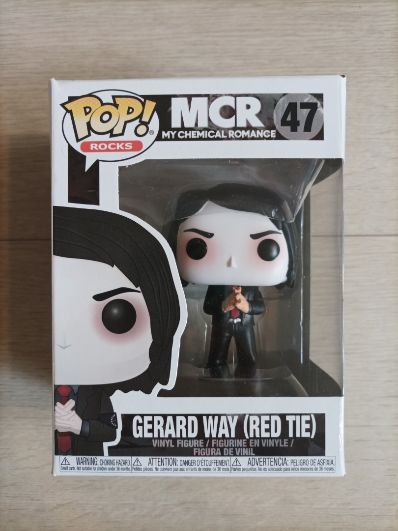 Funko Pop - MCR Gerard Way with red tie, Hobbies & Toys, Toys & Games ...