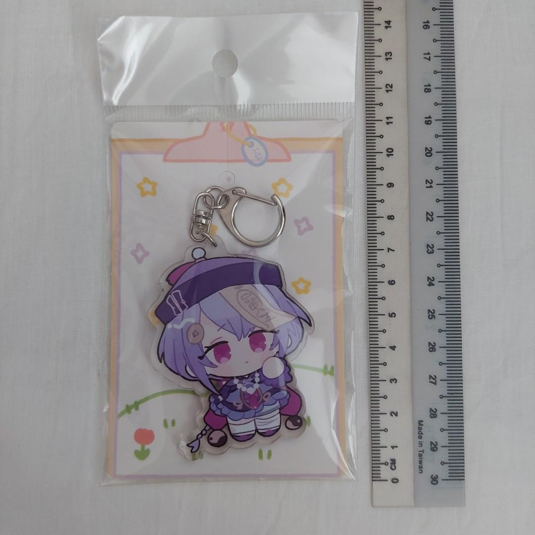 [RESTOCKED!] genshin impact chibi keychains (qiqi, klee, zhongli ...