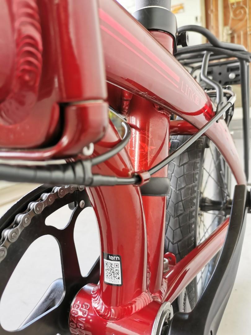 Good Condition Tern Link C8 Folding Bicycle With Rear Rack, Sports ...