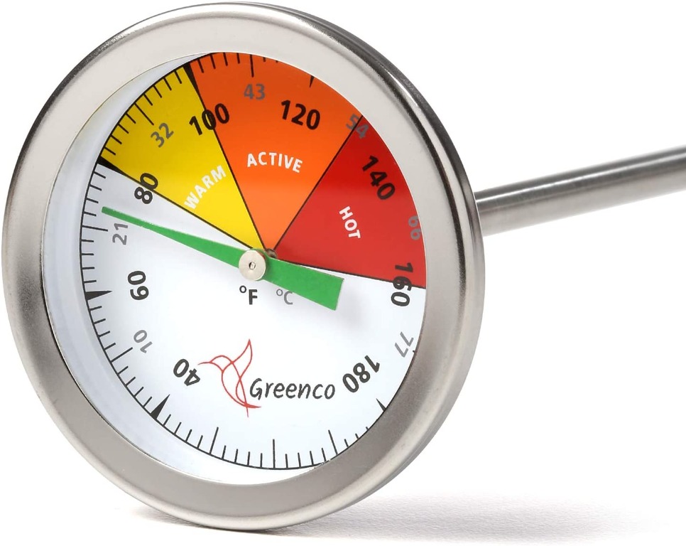 Greenco 20-inch Compost Thermometer Compost Soil Thermometer by Greenco ...