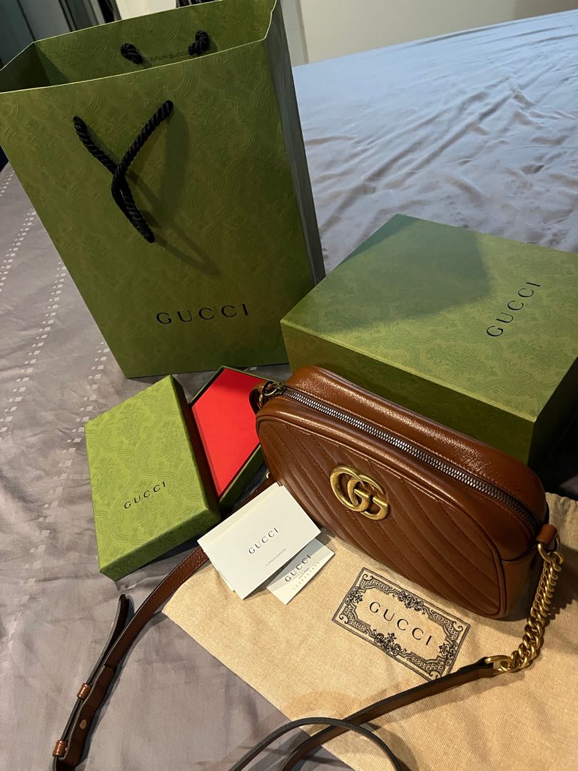 Gucci Marmont Camera Bag (free Gucci red packet), Women's Fashion, Bags ...