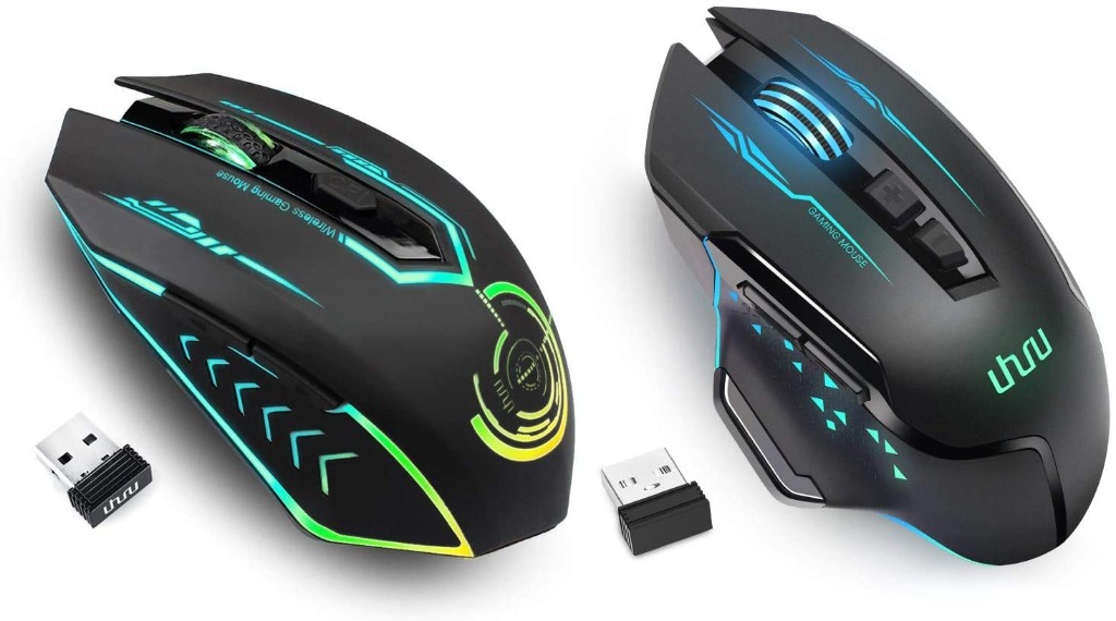 H1540 UHURU WM-02 Wireless Gaming Mouse with WM-07 Dual-Mode Gaming ...