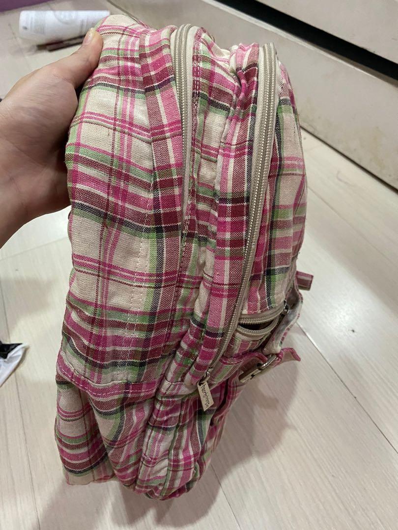 Heartstrings checkered backpack, Women's Fashion, Bags & Wallets ...