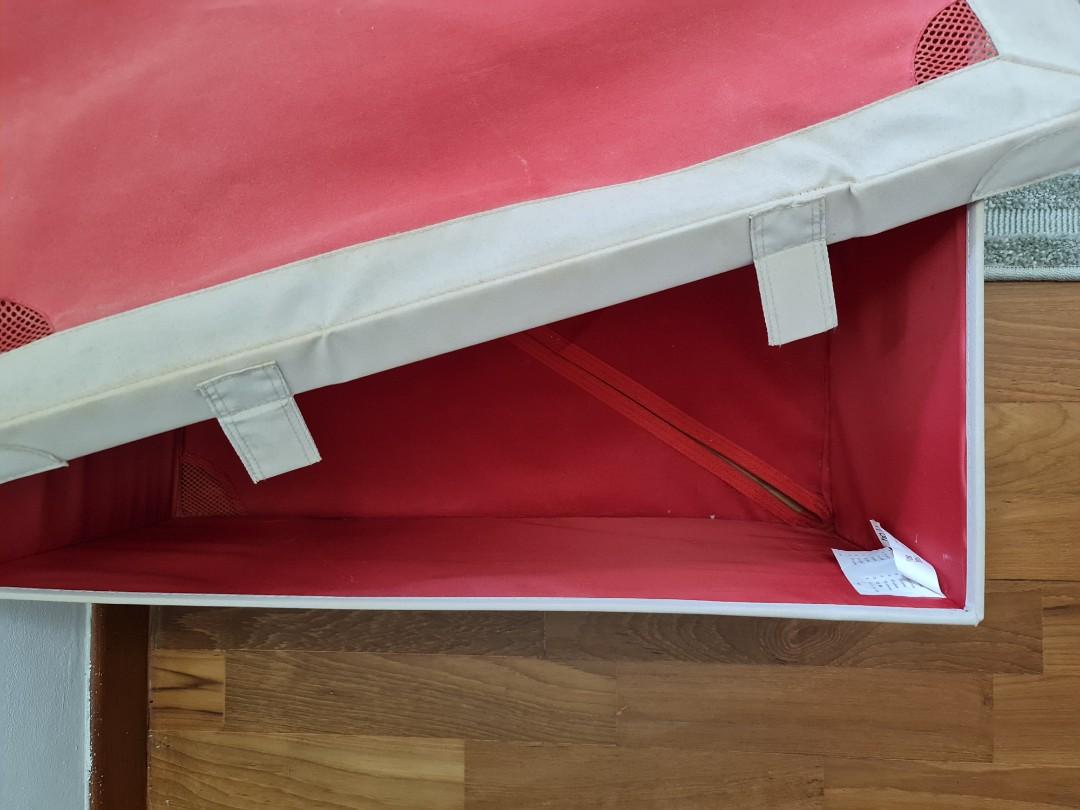 Two IKEA MINNEN foldable storage boxes, Furniture & Home Living, Home ...