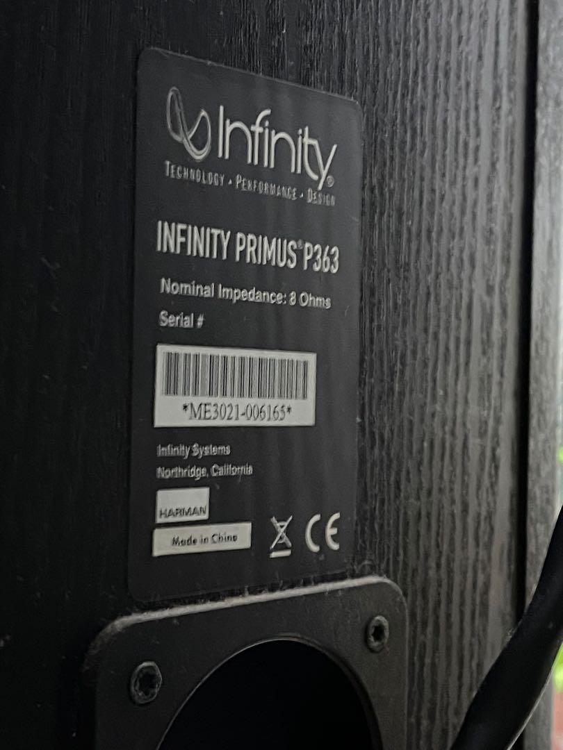 Infinity Primus P363 Standing Speaker, Audio, Soundbars, Speakers ...
