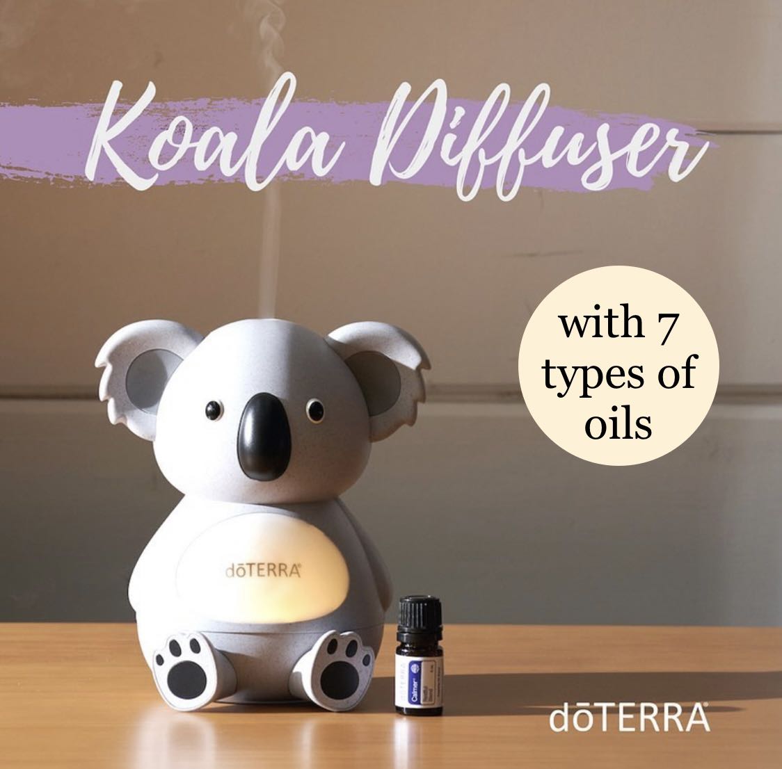 Koala diffuser with 7 types of oils . ( birthday anniversary farewell ...