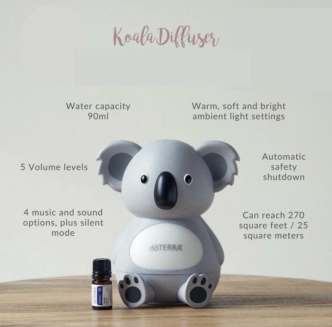 Koala diffuser with 7 types of oils . ( birthday anniversary farewell ...