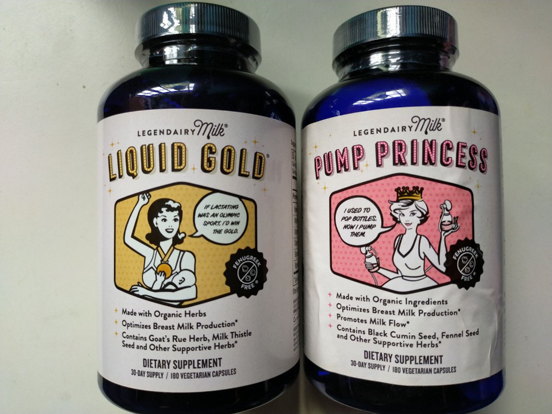 Legendairy Milk Liquid Gold & Pump Princess 180tabs Each, Health ...