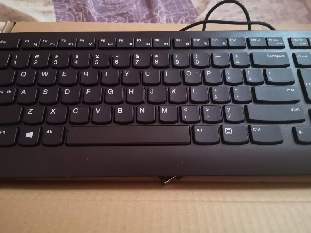 Lenovo Wired Keyboard Computers Tech Parts Accessories Computer Keyboard On Carousell