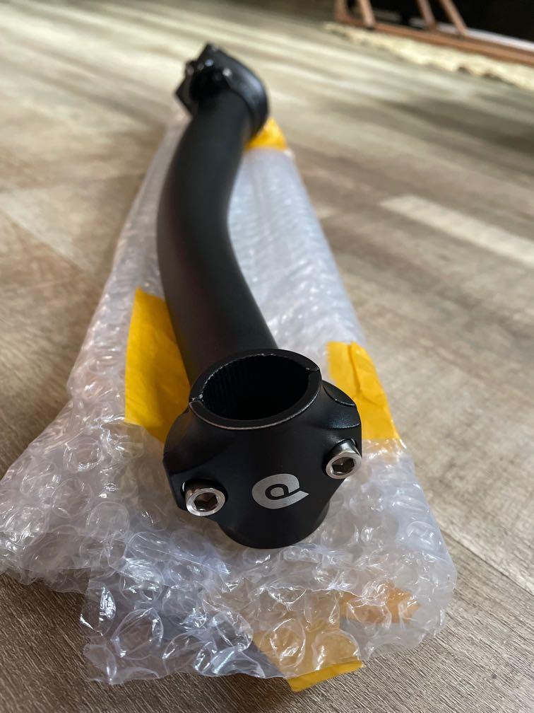 Litepro Folding Bike Stems 37cm Inward Fold Stem Gooseneck Curved Stem ...