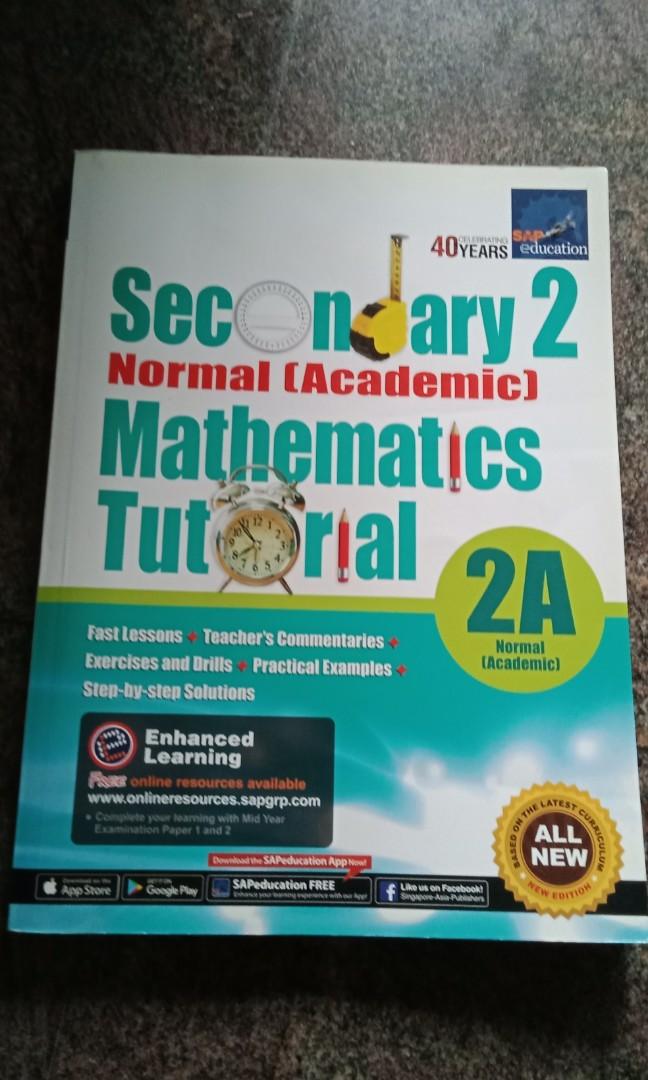Maths sec 2 normal academic assesment book, Hobbies & Toys, Books ...