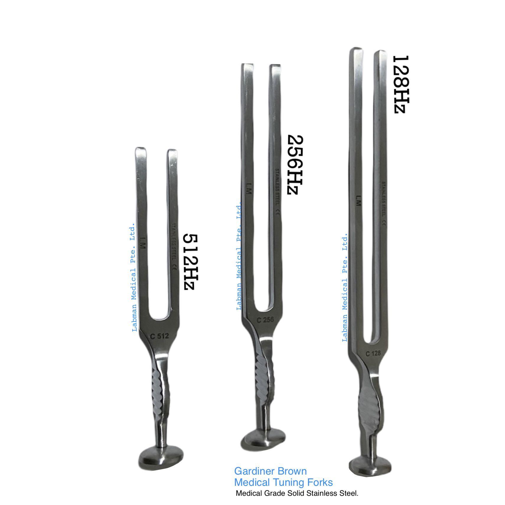 Medical Tuning Forks (Frequencies: 128Hz, 256Hz, 512Hz) LABMEDSG ...