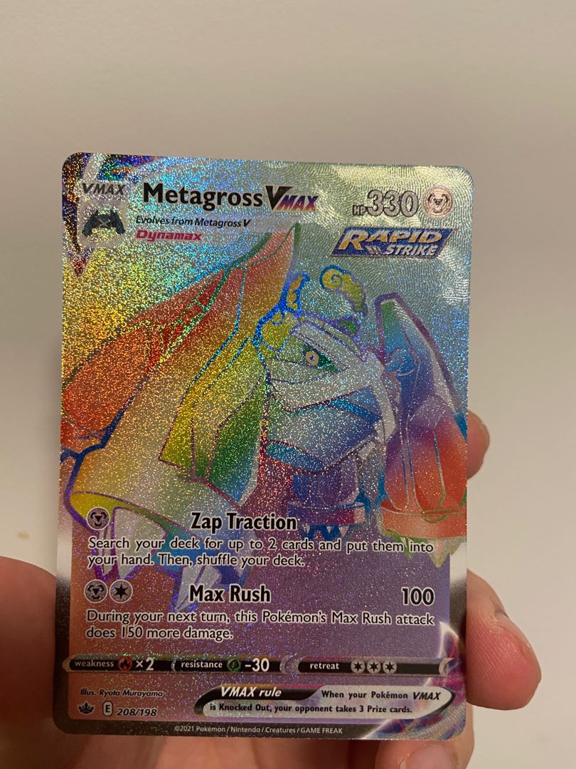 Metagross Vmax Rainbow Rare, Hobbies & Toys, Toys & Games on Carousell