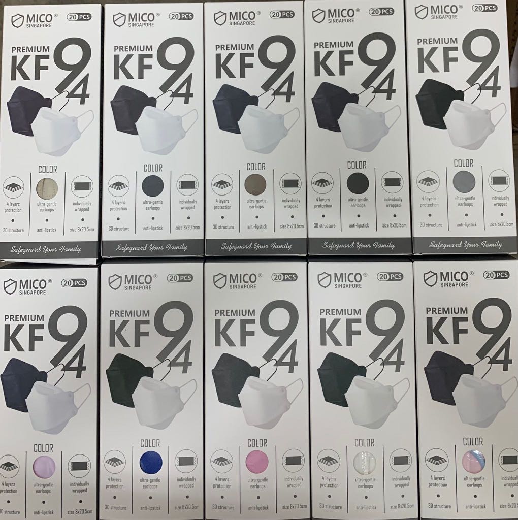 Mico KF94 premium mask adult, Health & Nutrition, Face Masks & Face ...