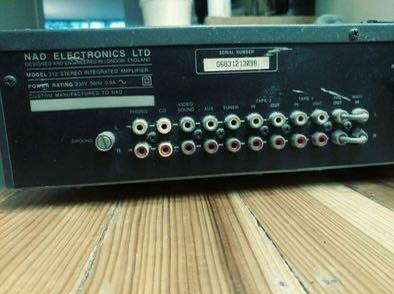 NAD 312 stereo Amplifier with Phono, Audio, Soundbars, Speakers ...